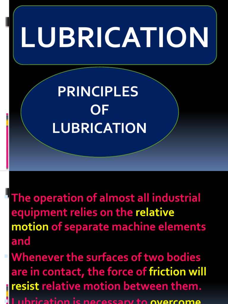 Principles OF Lubrication | PDF | Friction | Wear