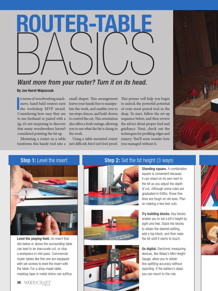 Router Table Basics | Download Free PDF | Equipment | Manufactured Goods