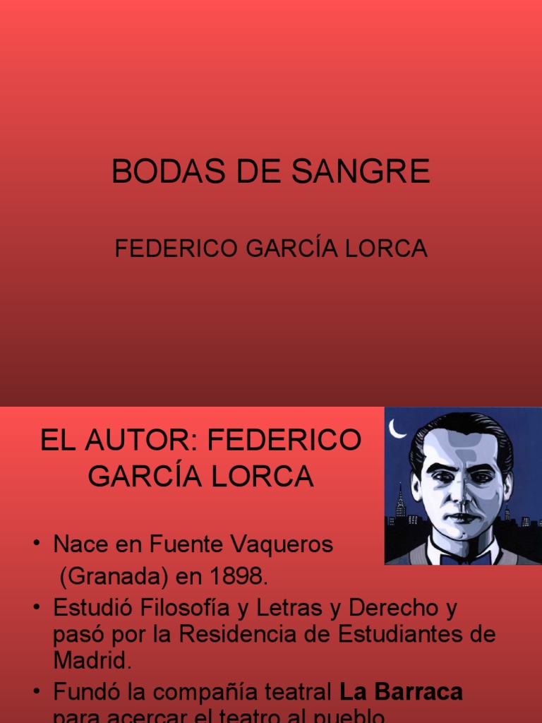 Bodas de Sangre | Descargar gratis PDF | Federico García Lorca | Boda