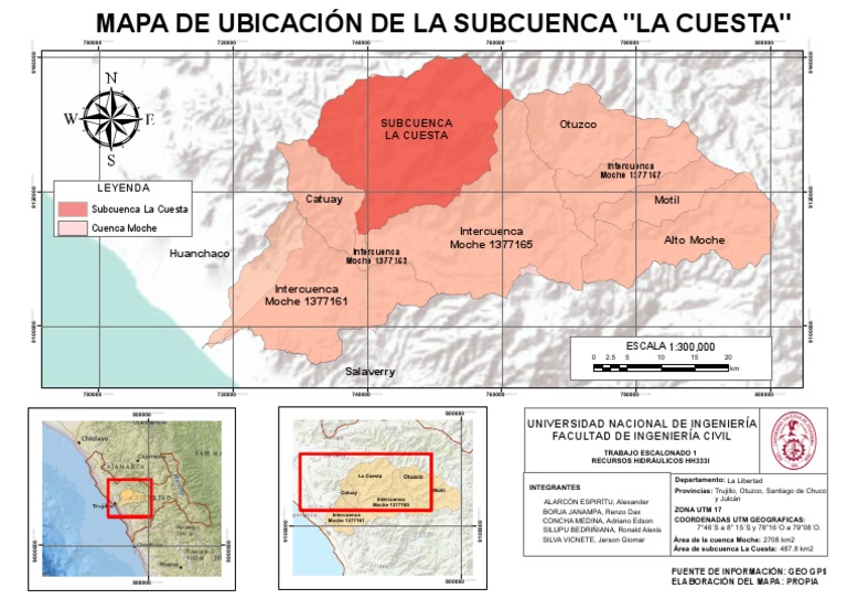 Mapa Subcuenca La Cuesta | PDF | Geografía | Naturaleza