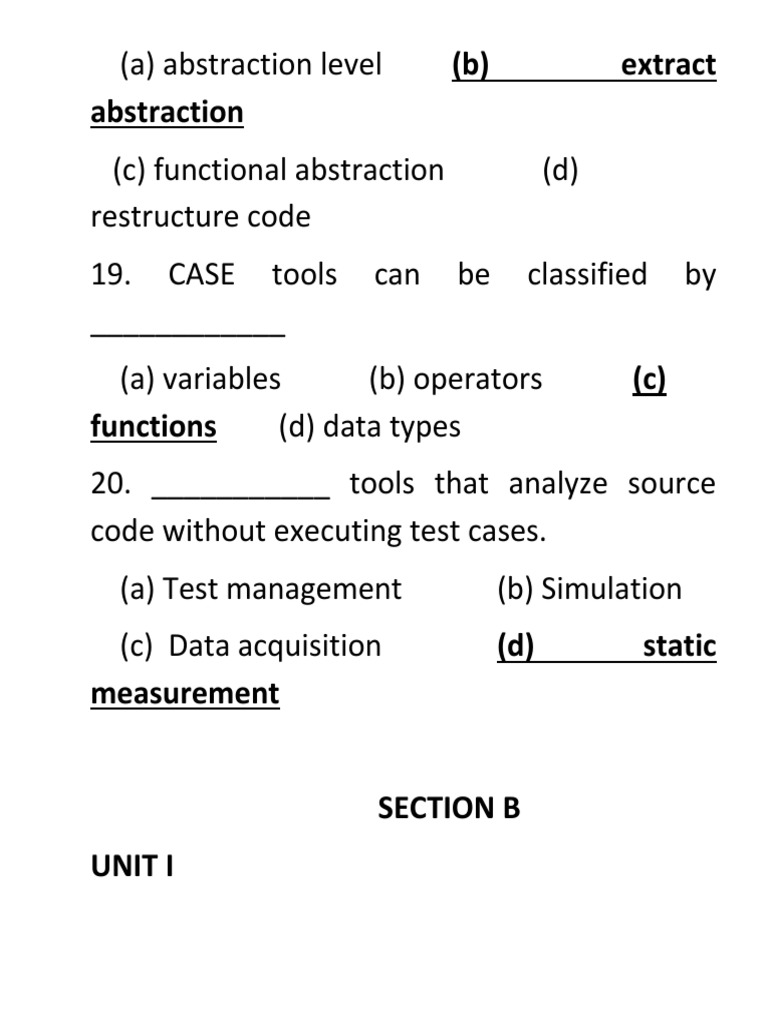 (A) Abstraction Level (B) Extract Abstraction | PDF | Abstraction ...
