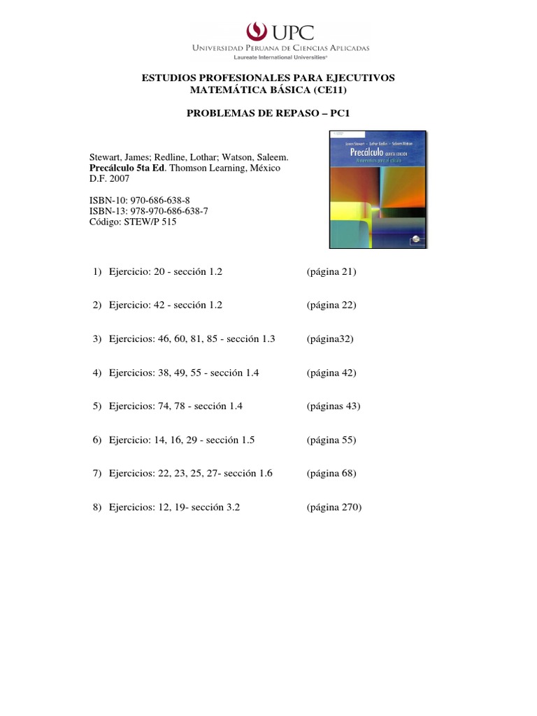 Problemas de Repaso PC1 | PDF