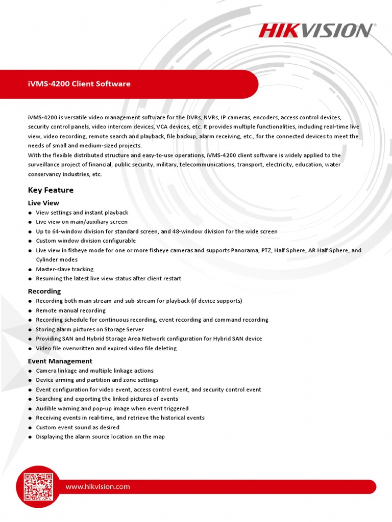 iVMS-4200 Client Software - Access Control and Alarm System PDF | PDF ...