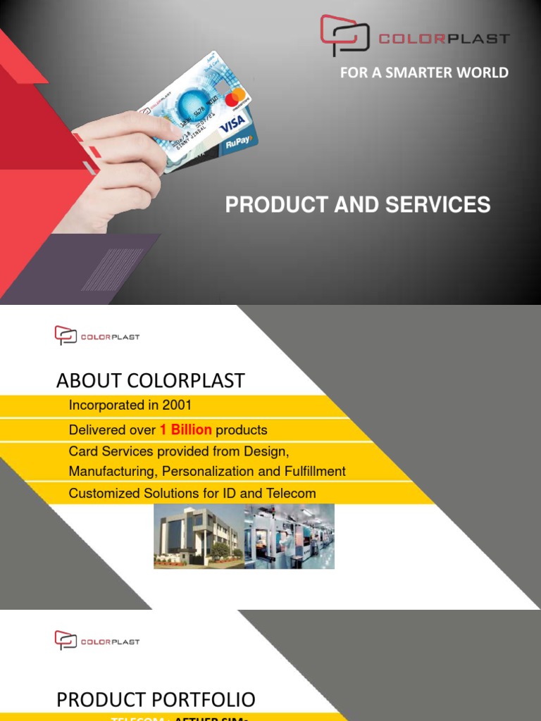 Colorplast Presentation BM PDF | PDF | Visa Inc. | Master Card