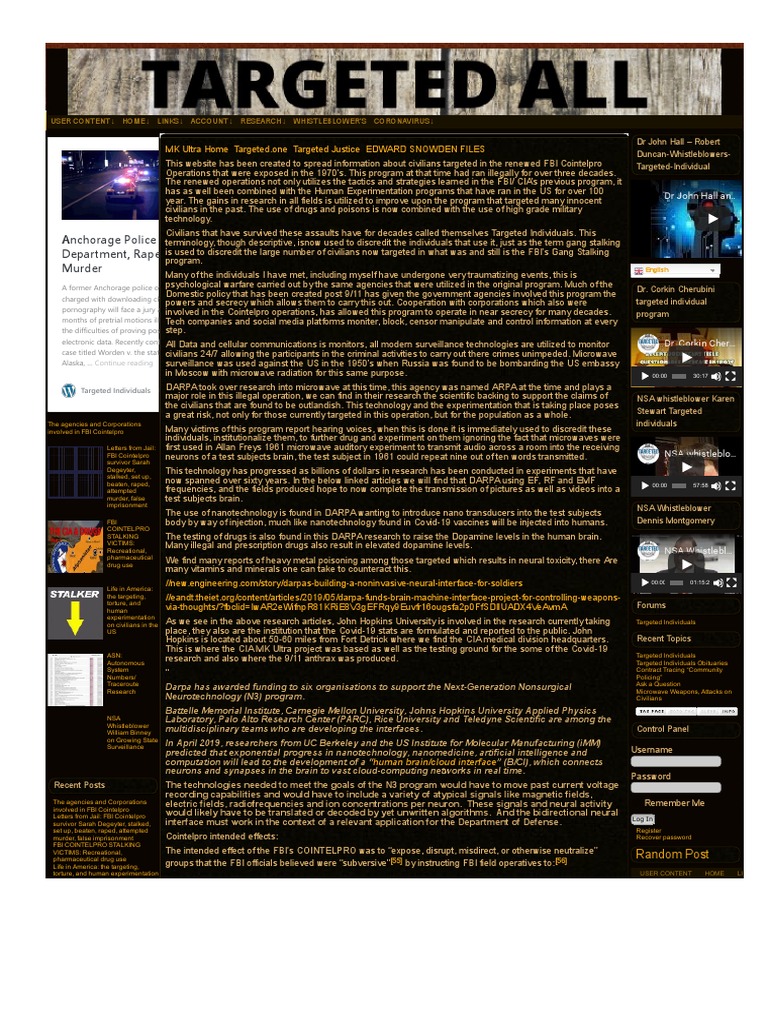 FBI Cointelpro, DARPA, 4G, 5G, Satellite, RFID Chips, Microwave and ...