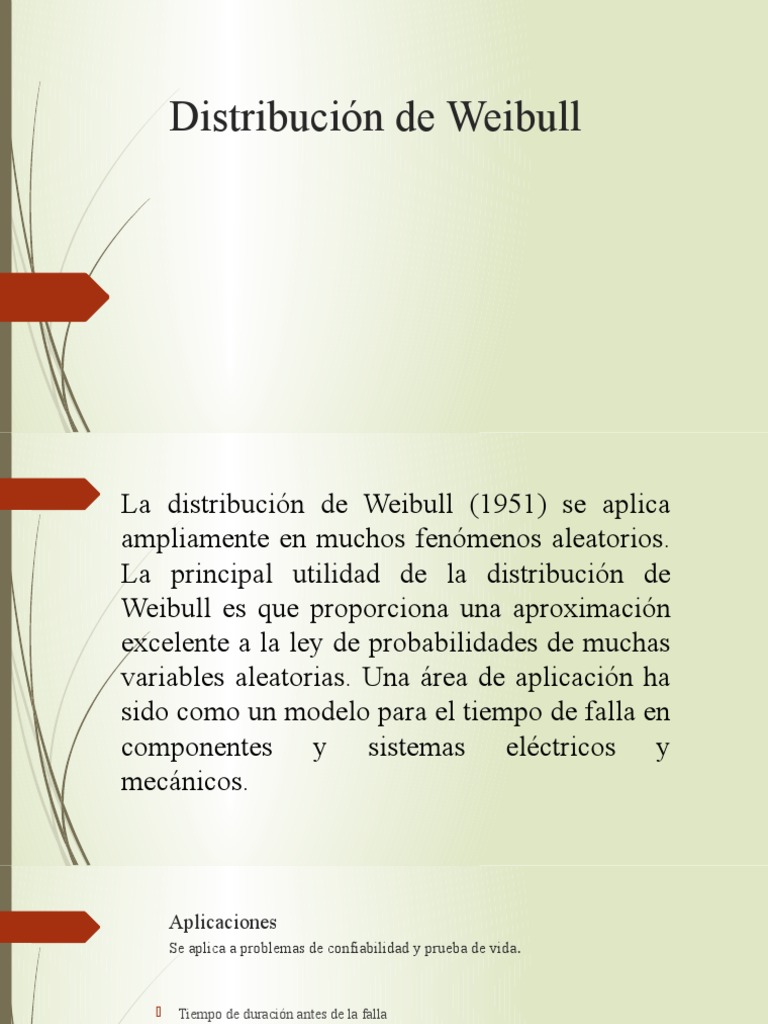 Distribución de Weibull | PDF