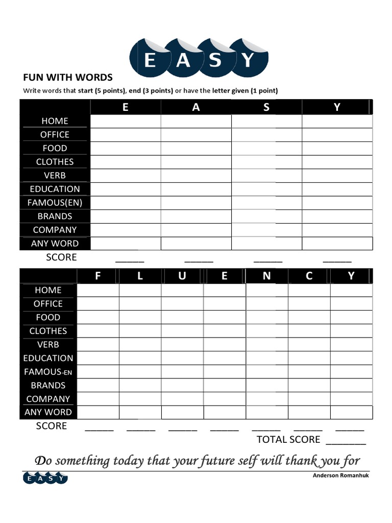 Fun With Words | PDF
