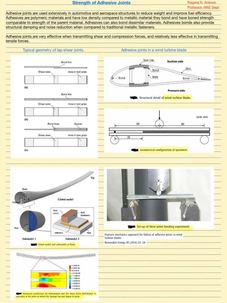 Strength of Adhesive Joints - Lectures 18+19 | PDF | Adhesive ...