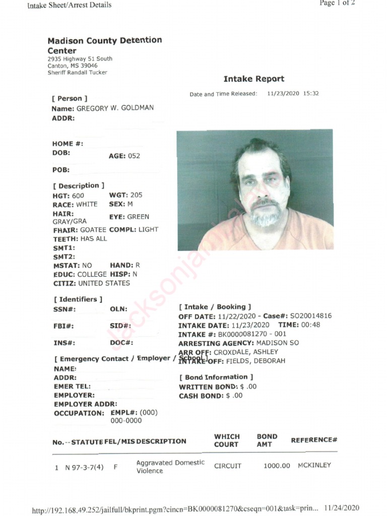 Greg Goldman Arrest Watermarked | PDF