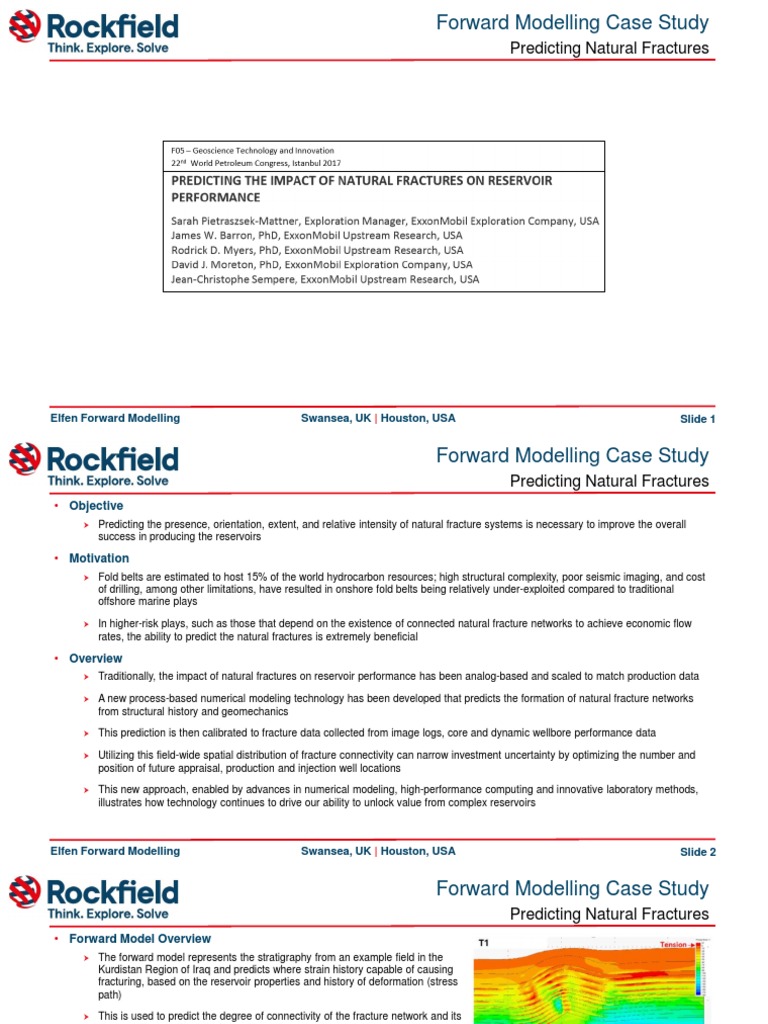 Predicting The Impact of Natural Fractures | PDF | Petroleum Reservoir ...