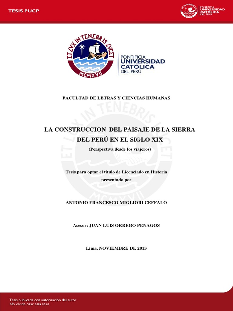 Antonio Francesco Migliori Ceffalo La Construcción Del Paisaje de La ...