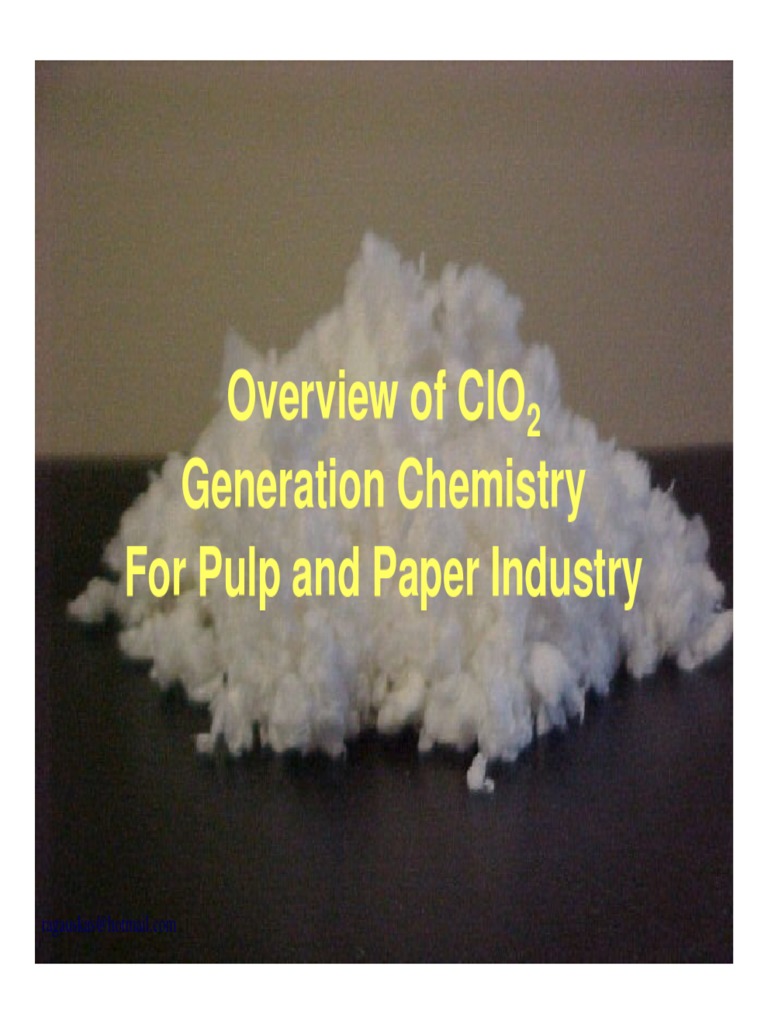 General ClO2 Generation of ClO2 PDF | PDF | Chlorine | Sulfuric Acid