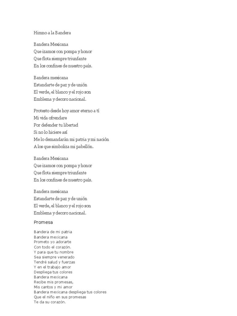 Himno A La Bandera | PDF