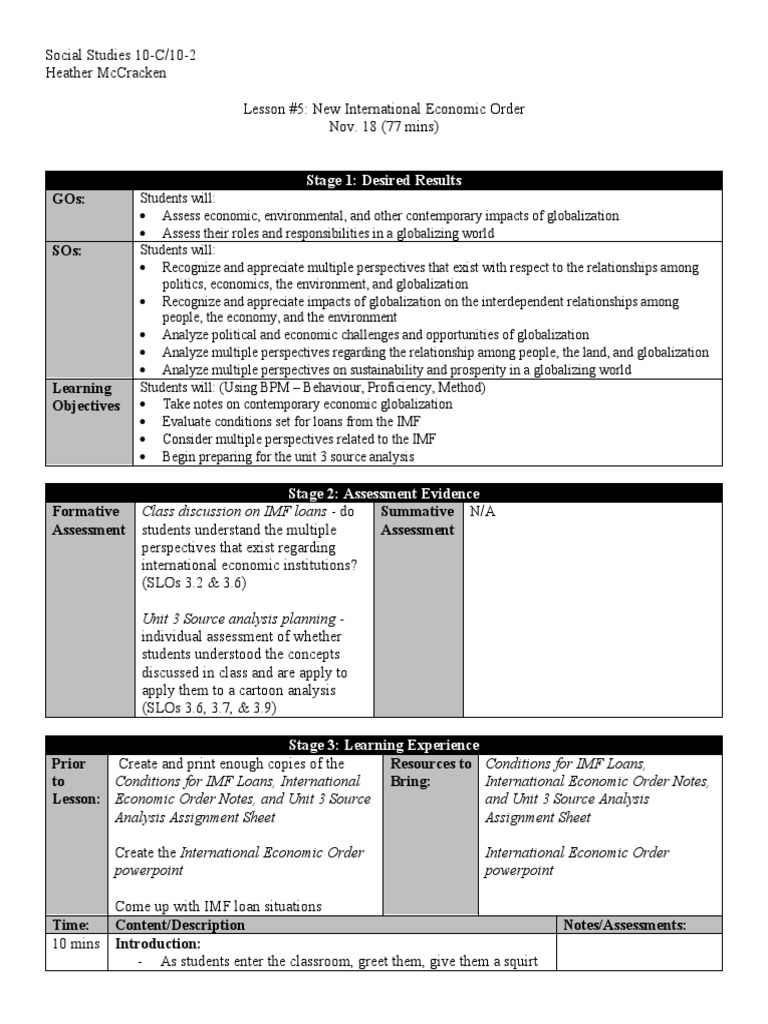 Understanding Globalization's Impact | PDF | Globalization | Lesson Plan