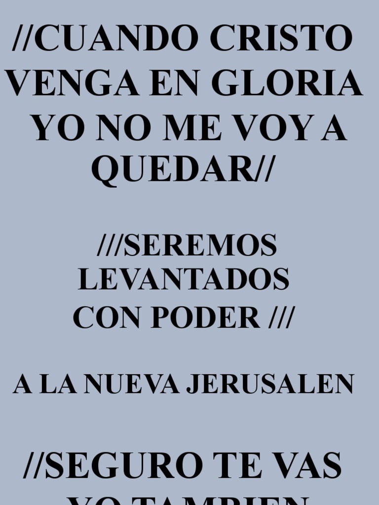 Caminando Voy Con Cristo de La Mano El Me Lleva | PDF