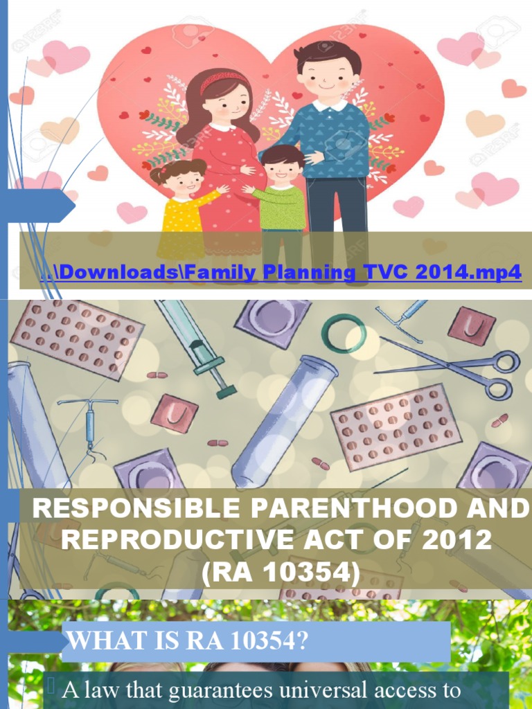 Responsible Parenthood and Reproductive Health Act of 2012 | PDF ...