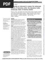 Mayo Endoscopic Scoring of Ulcerative Colitis | PDF
