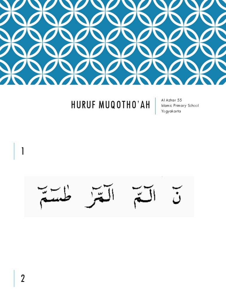 Huruf Muqotho'Ah: Al Azhar 55 Islamic Primary School Yogyakarta | PDF