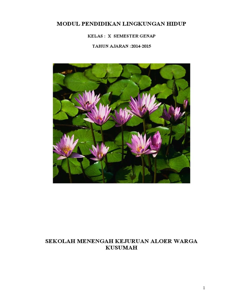Modul 1 PLH Kelas X | PDF