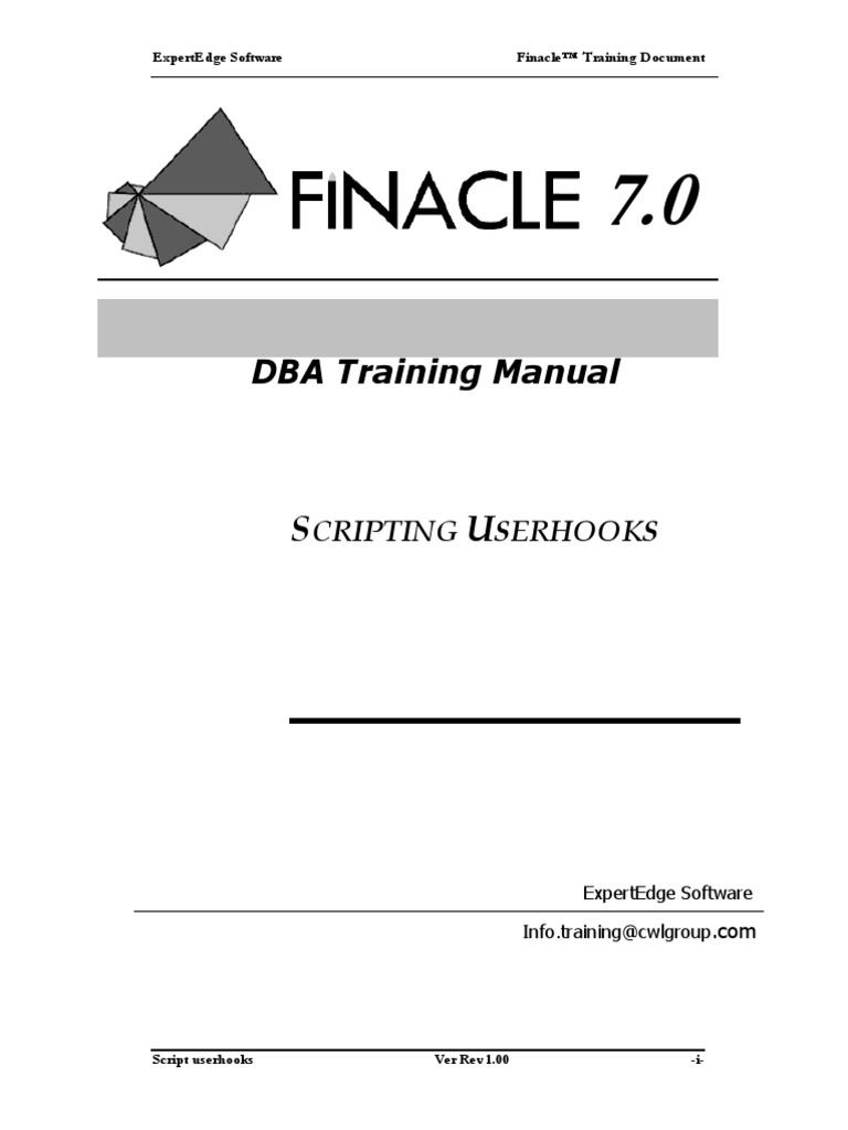 Scripting Userhooks in Finacle PDF | PDF | Scripting Language | Parameter (Computer Programming)