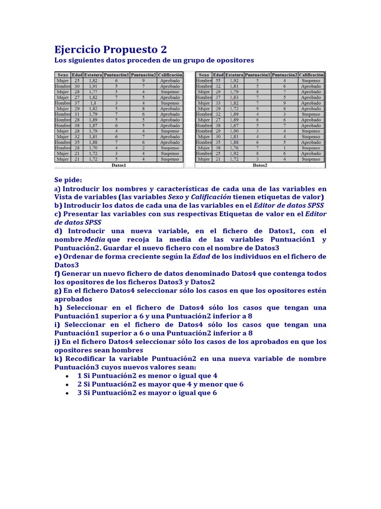 Ejercicio Propuesto 2 | PDF