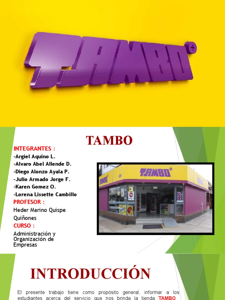 TAMBO | PDF | Perú | Business
