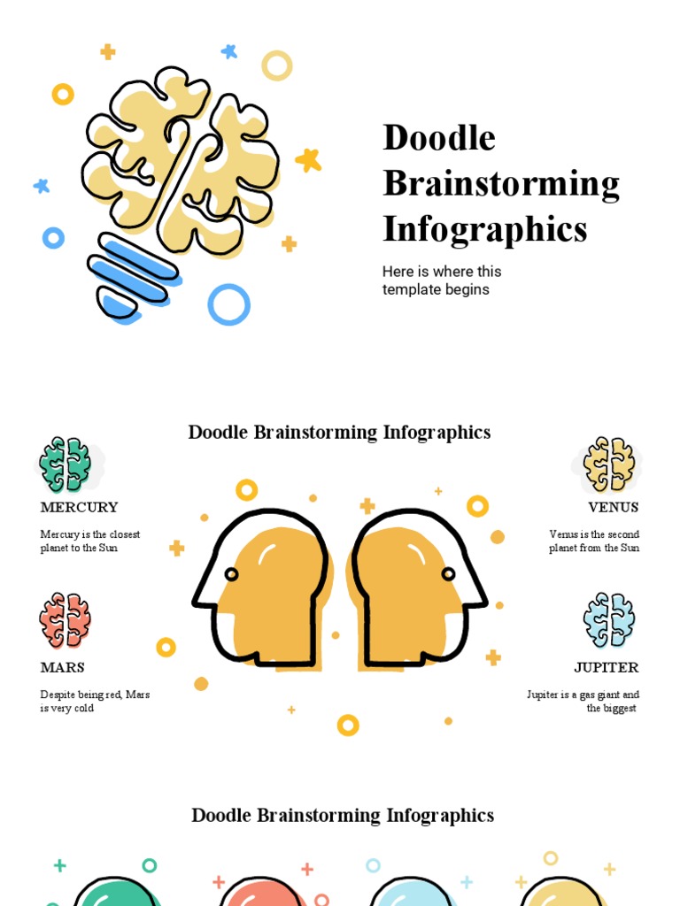 Doodle Brainstorming Infographics by Slidesgo | PDF | Planets | Mercury ...