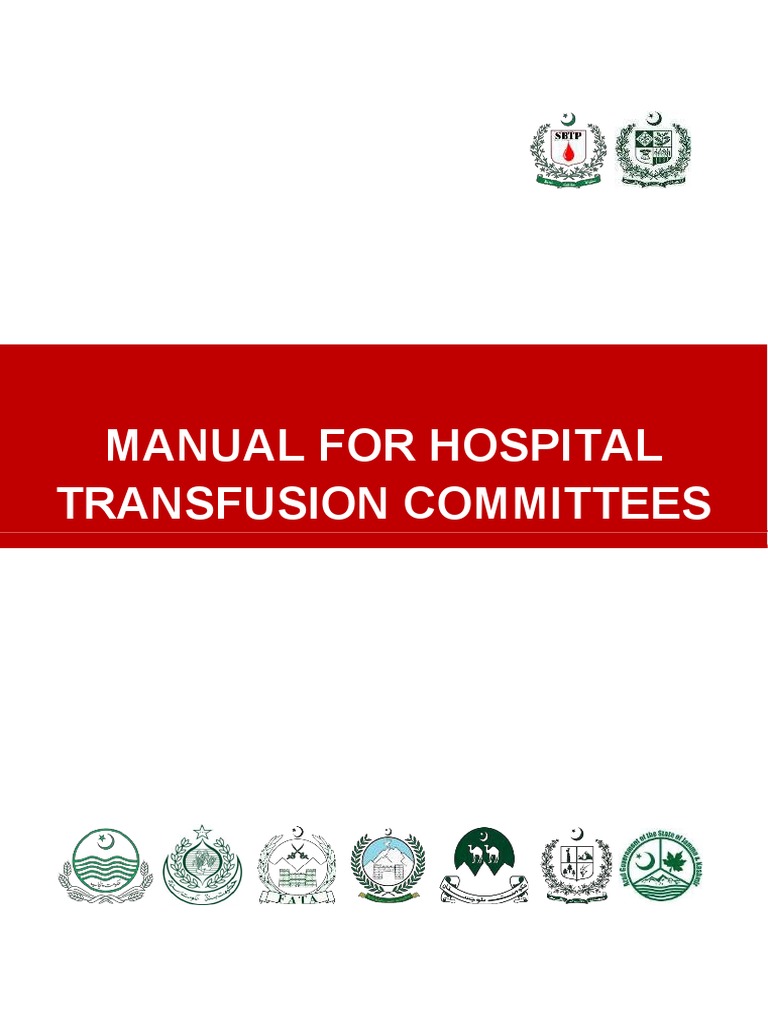 Blood Transfusion Manual | PDF | Blood Transfusion | Blood Donation