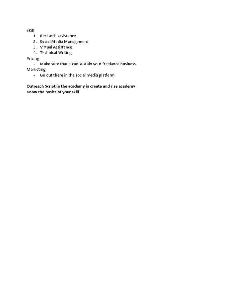 Create and Rise Academy | PDF