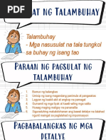 Pangangalang Tahas, Basal, Lansakan | PDF