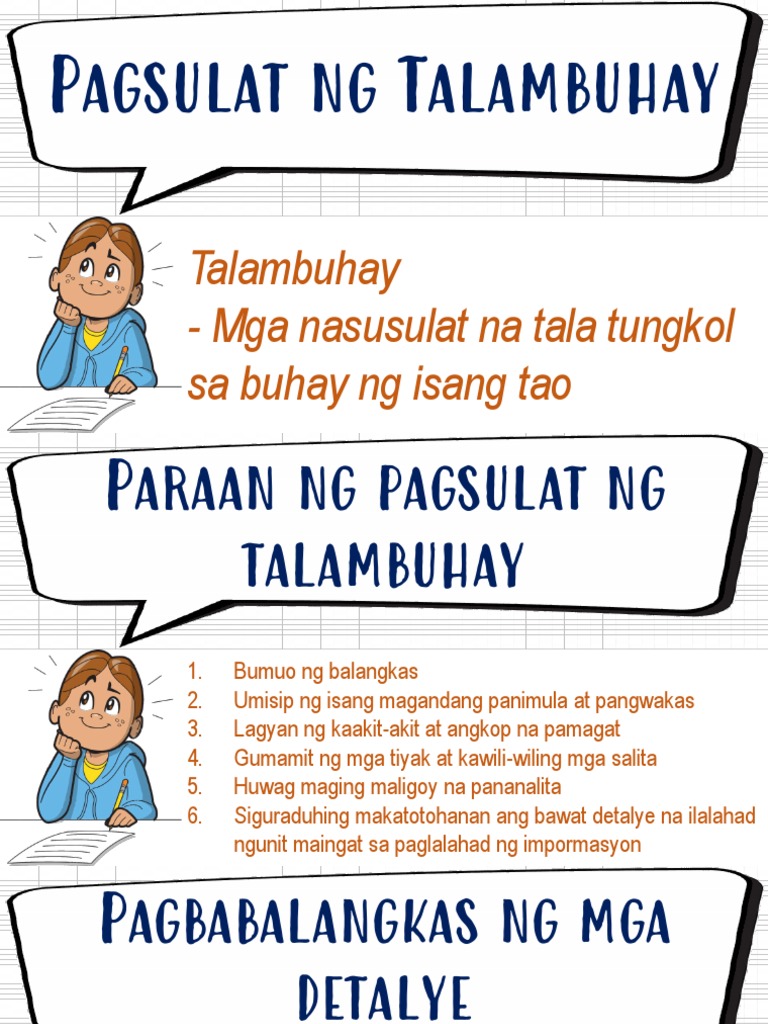 Fil5 - Pagsulat NG Talambuhay | PDF