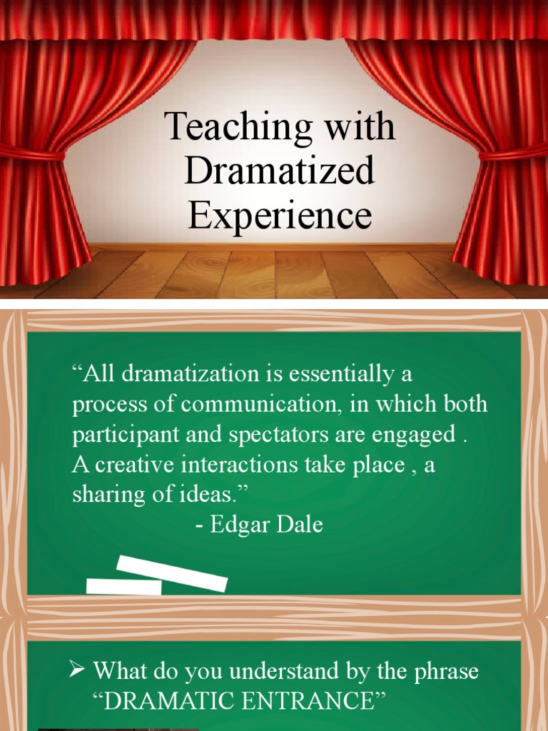 Teaching With Dramatized Experience | PDF | Puppets | Puppetry