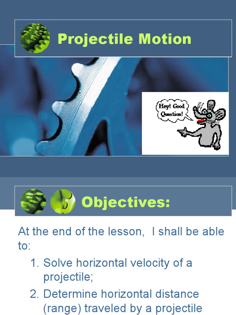Projectile Motion | PDF | Projectiles | Quantity