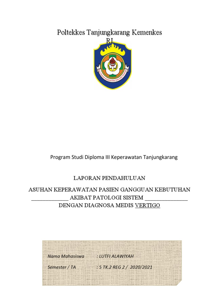 Asuhan Keperawatan pada Vertigo | PDF