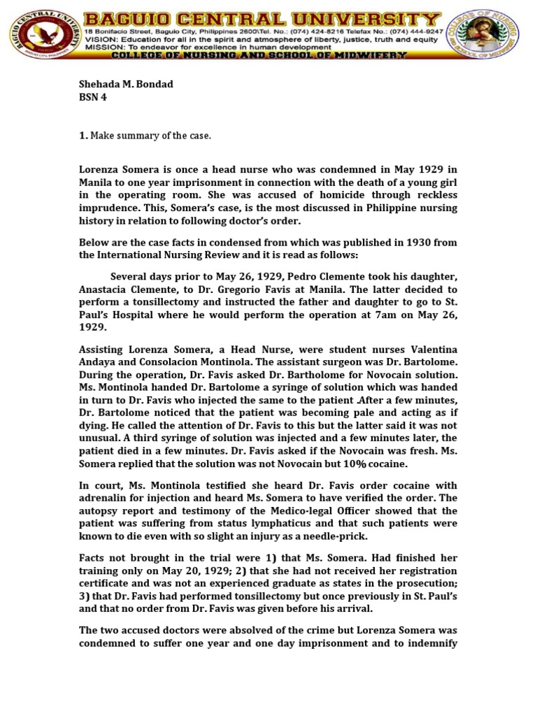 Nurse Somera Case | PDF | Physician | Pardon