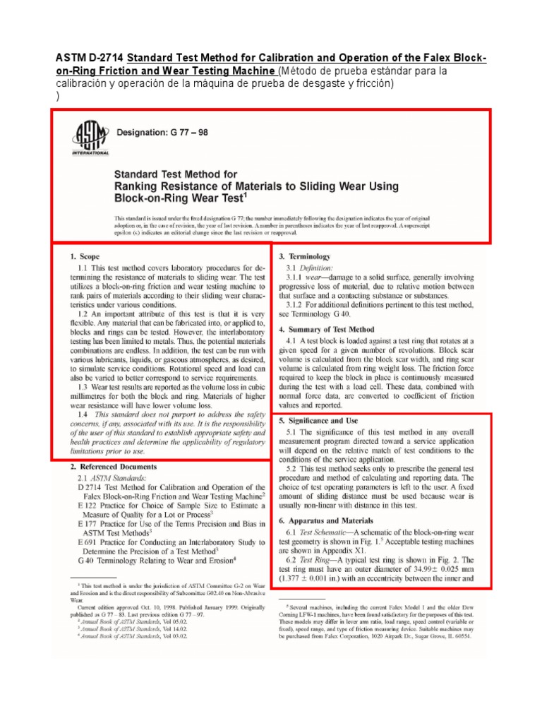 Normas de Desgaste Tribology Practica | PDF
