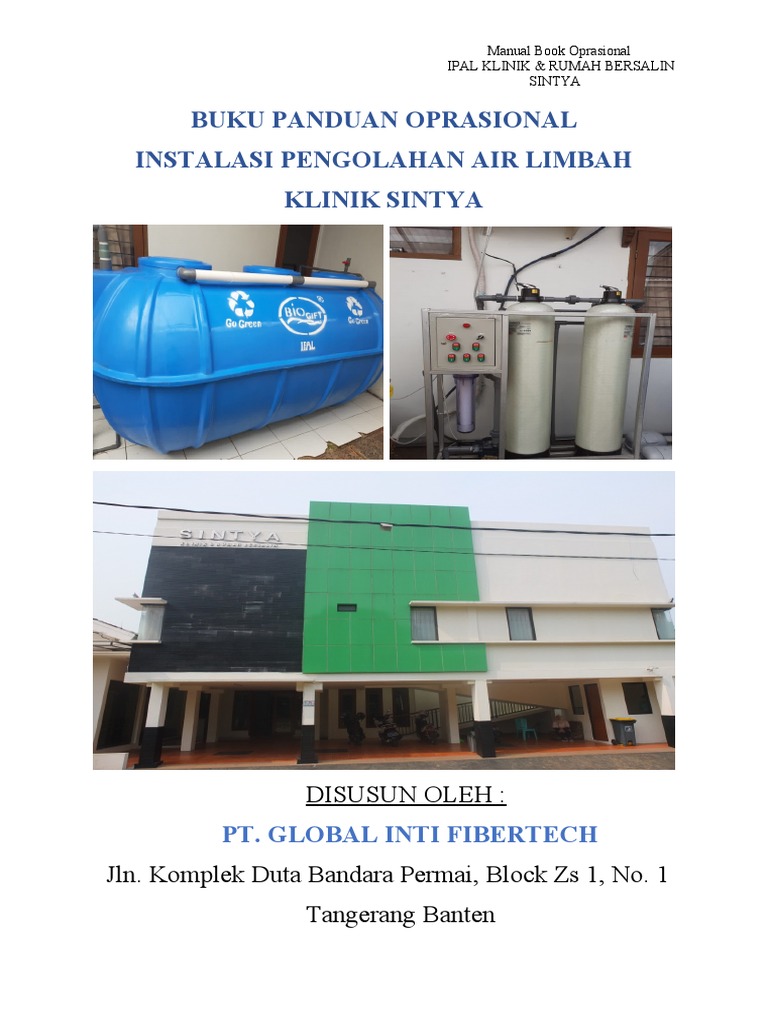 IPAL - Manual Book Operation KLINIK SINTYA | PDF
