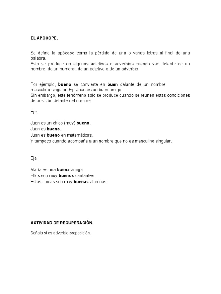 El Apocope | PDF