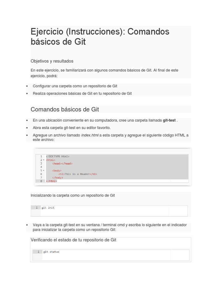 Guia 2.1 Ejercicio Comandos en Git | PDF | Archivo de computadora | Tecnología de sistema operativo
