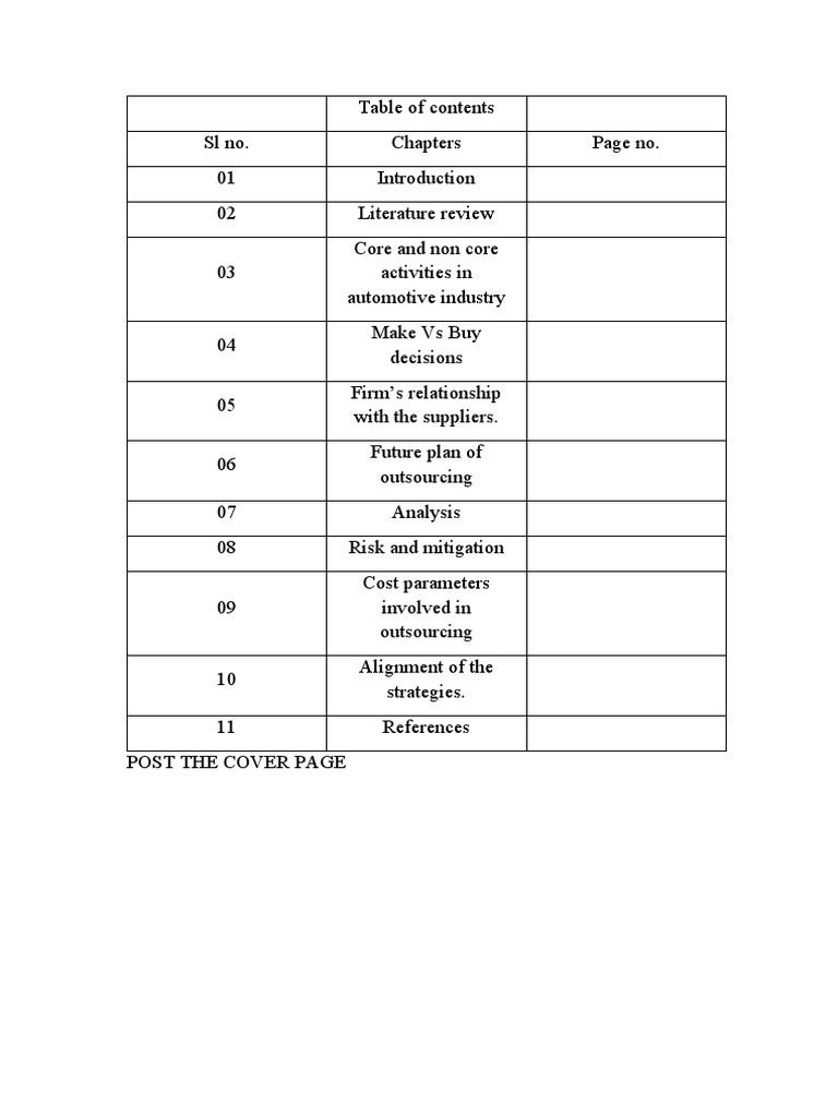 SCLM Cia 3 | PDF | Outsourcing | Strategic Management