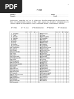 Cuestionario POMS | PDF