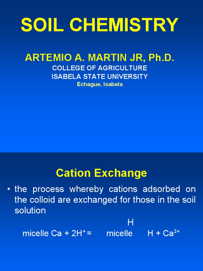 Lecture 5 Soil Chemical Properties | PDF | Soil | Redox