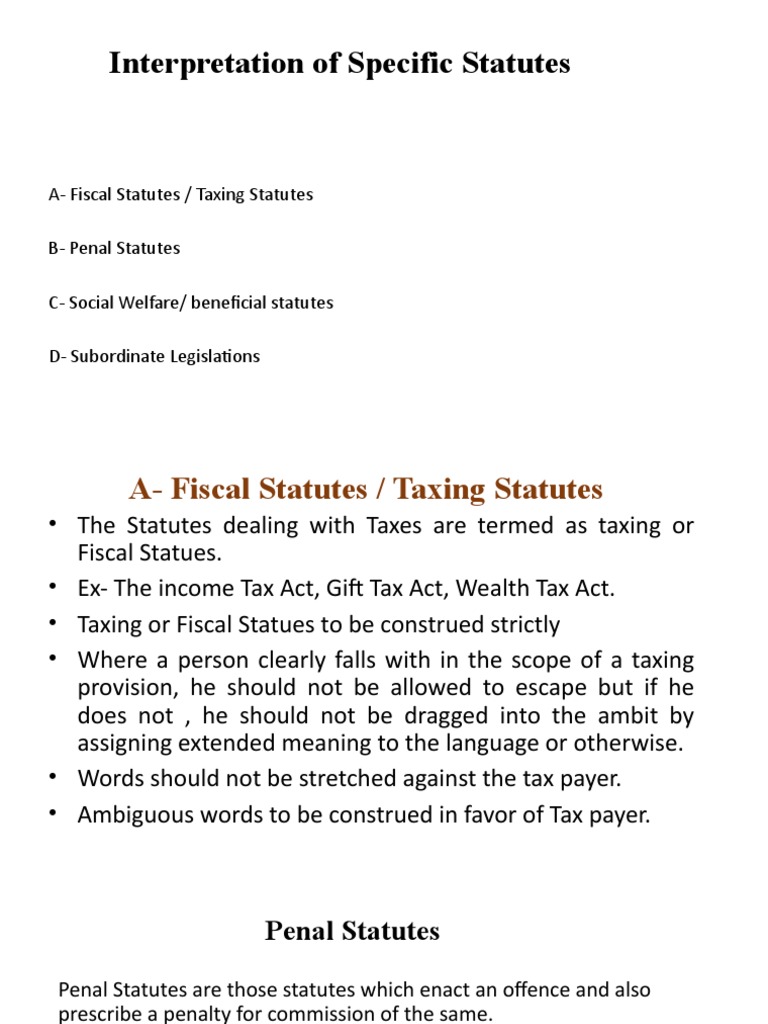 Interpretation of Statutes | PDF | Lease | Leasehold Estate
