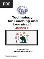 Module 1 Technology For Teaching and Learning 1 | PDF | Educational ...
