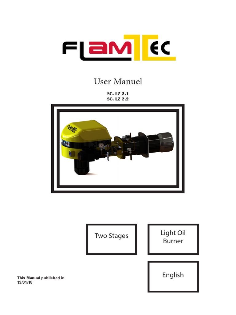 EN Flamtec Manuel Light Oil LZ Two Stage PDF | PDF | Boiler ...