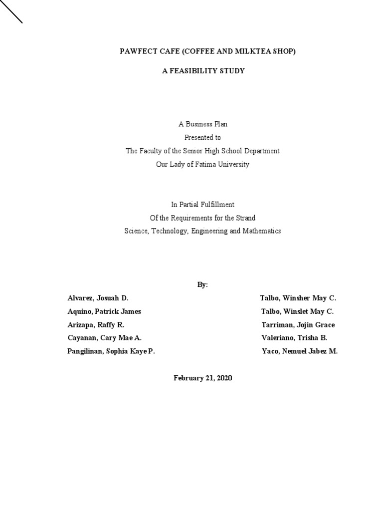 Final Busplan (Pawfect Cafe) 2 | PDF | Advertising | Retail