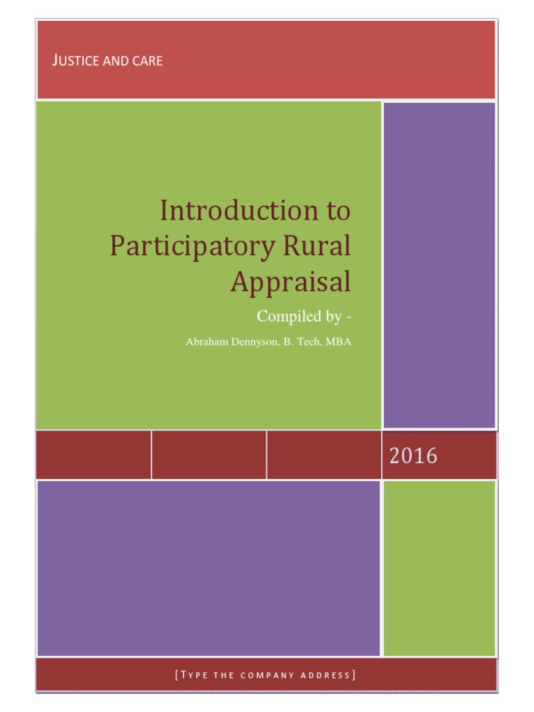 PRA Training Handbook | PDF | Facilitator | Teachers