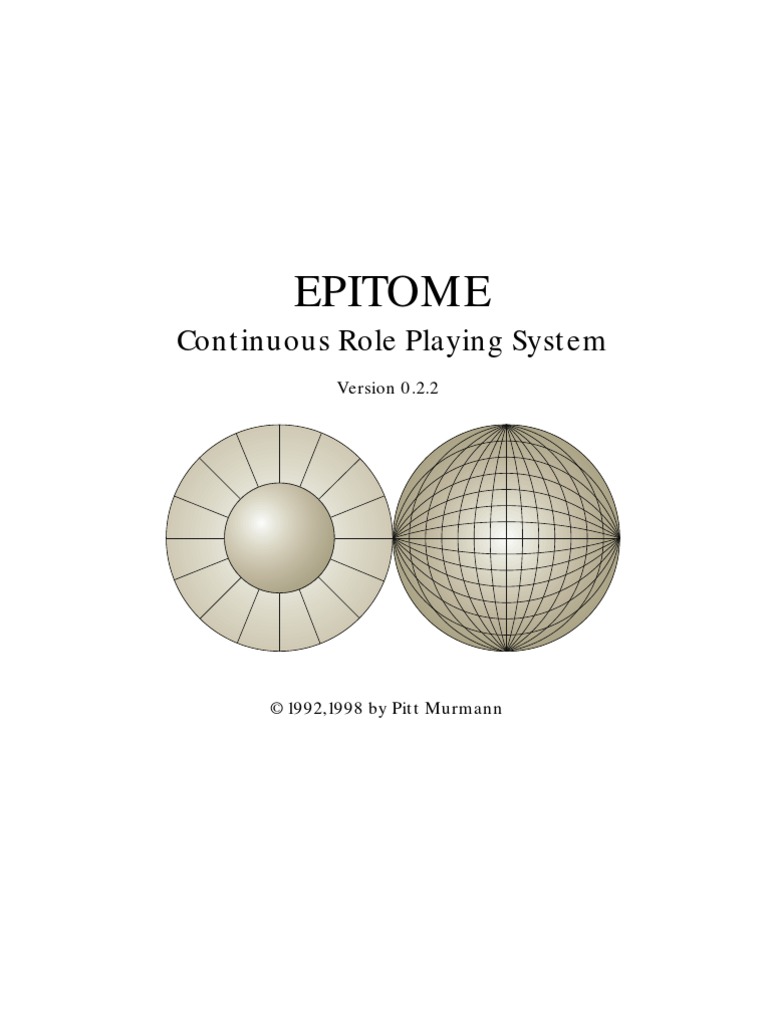 Epitome: Continuous Role Playing System | PDF | License