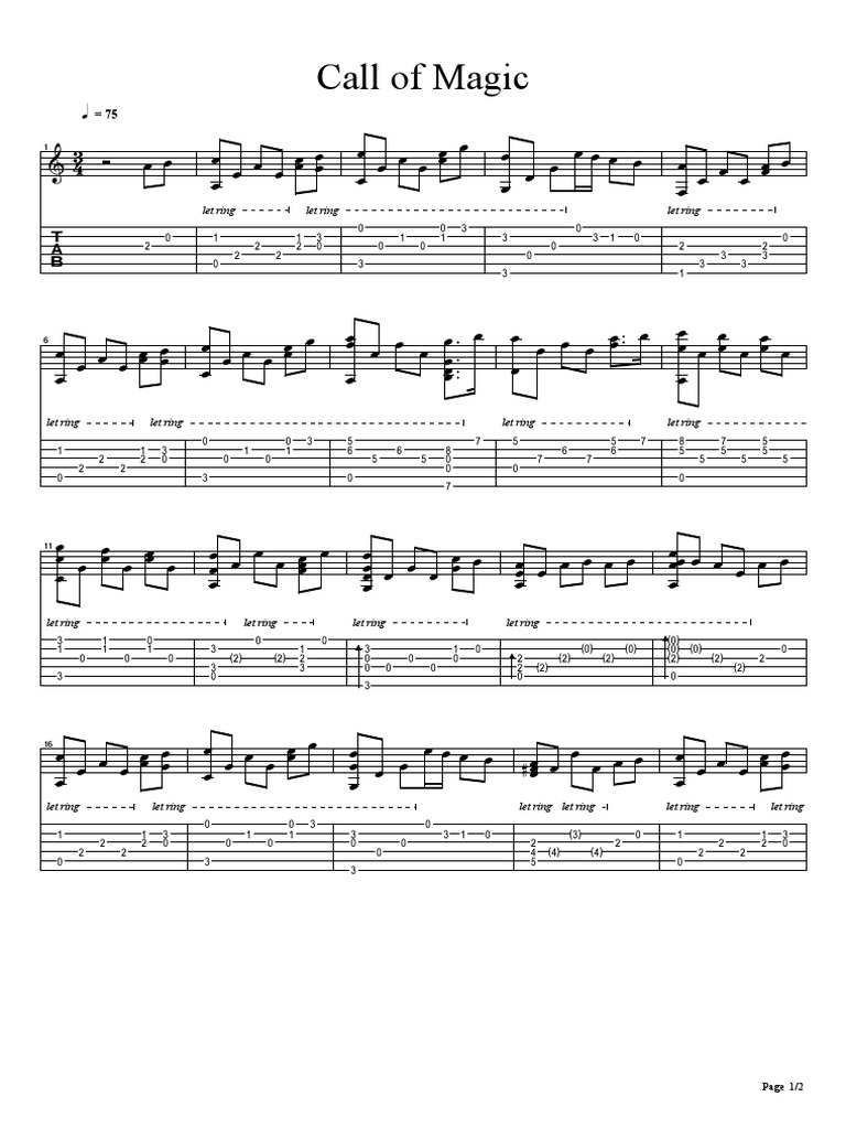 Let Ring Music Notation Guide | PDF