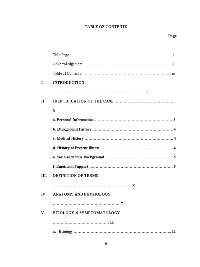 Title Page I Acknowledgement . II Table of Contents ... III | PDF